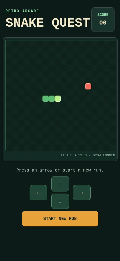 Retro Snake Quest