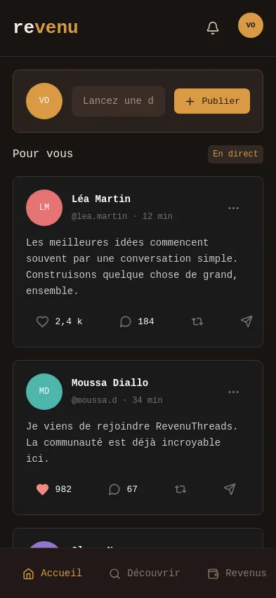 RevenuThreads