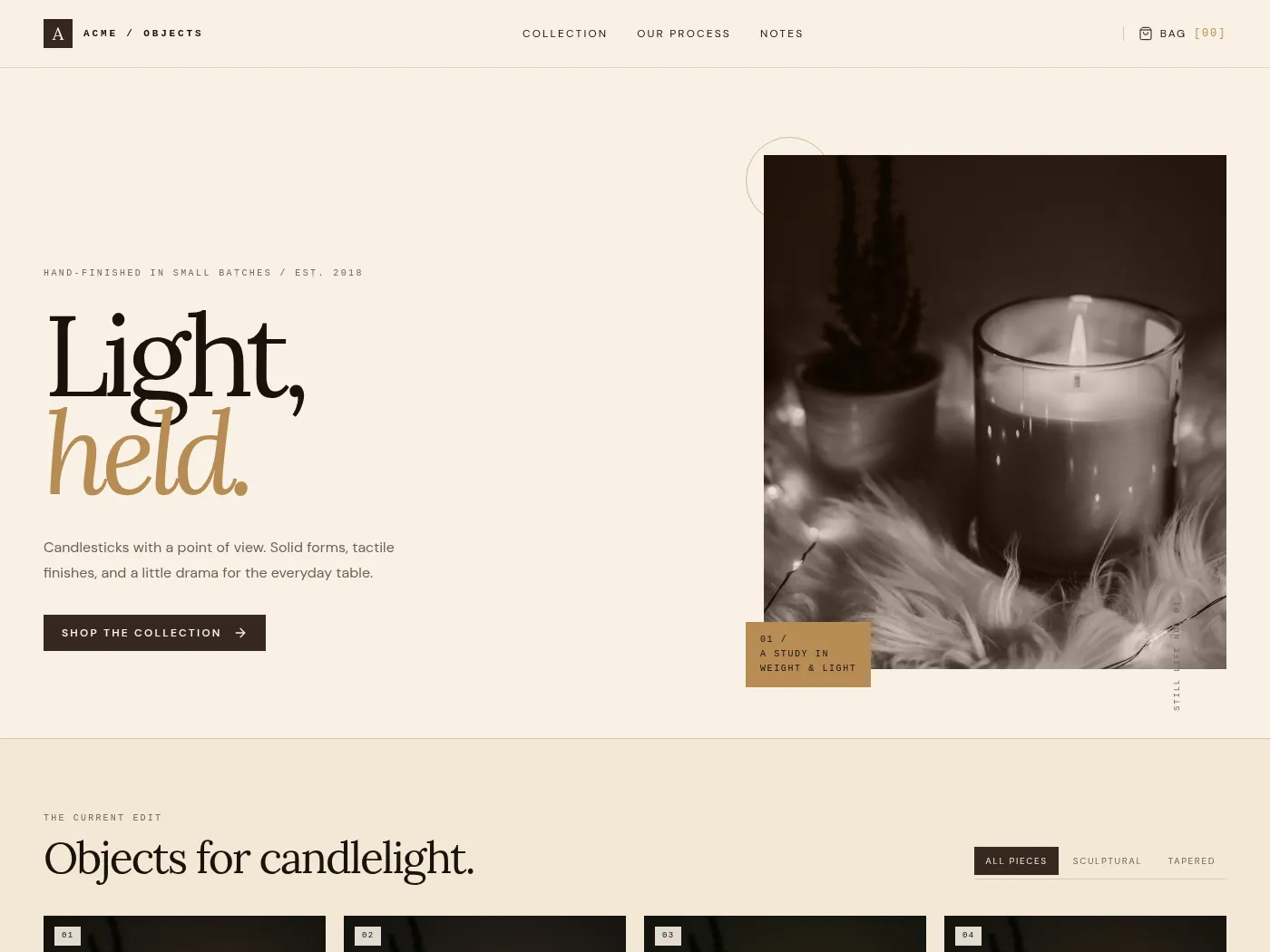 Acme Candles Hub