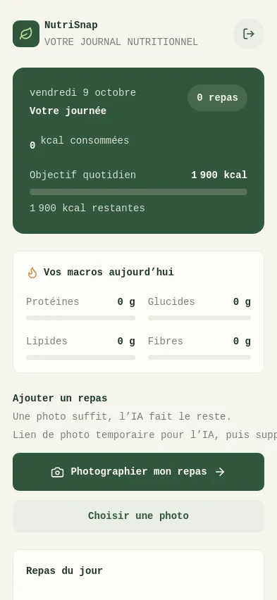 NutriSnap AI Tracker
