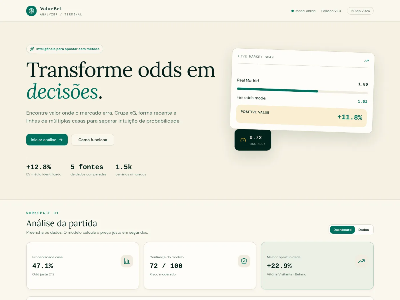 ValueBet Analyzer