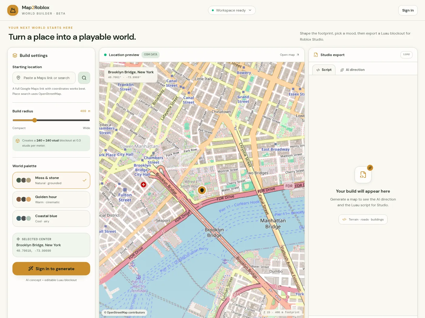 Map2Roblox AI Converter