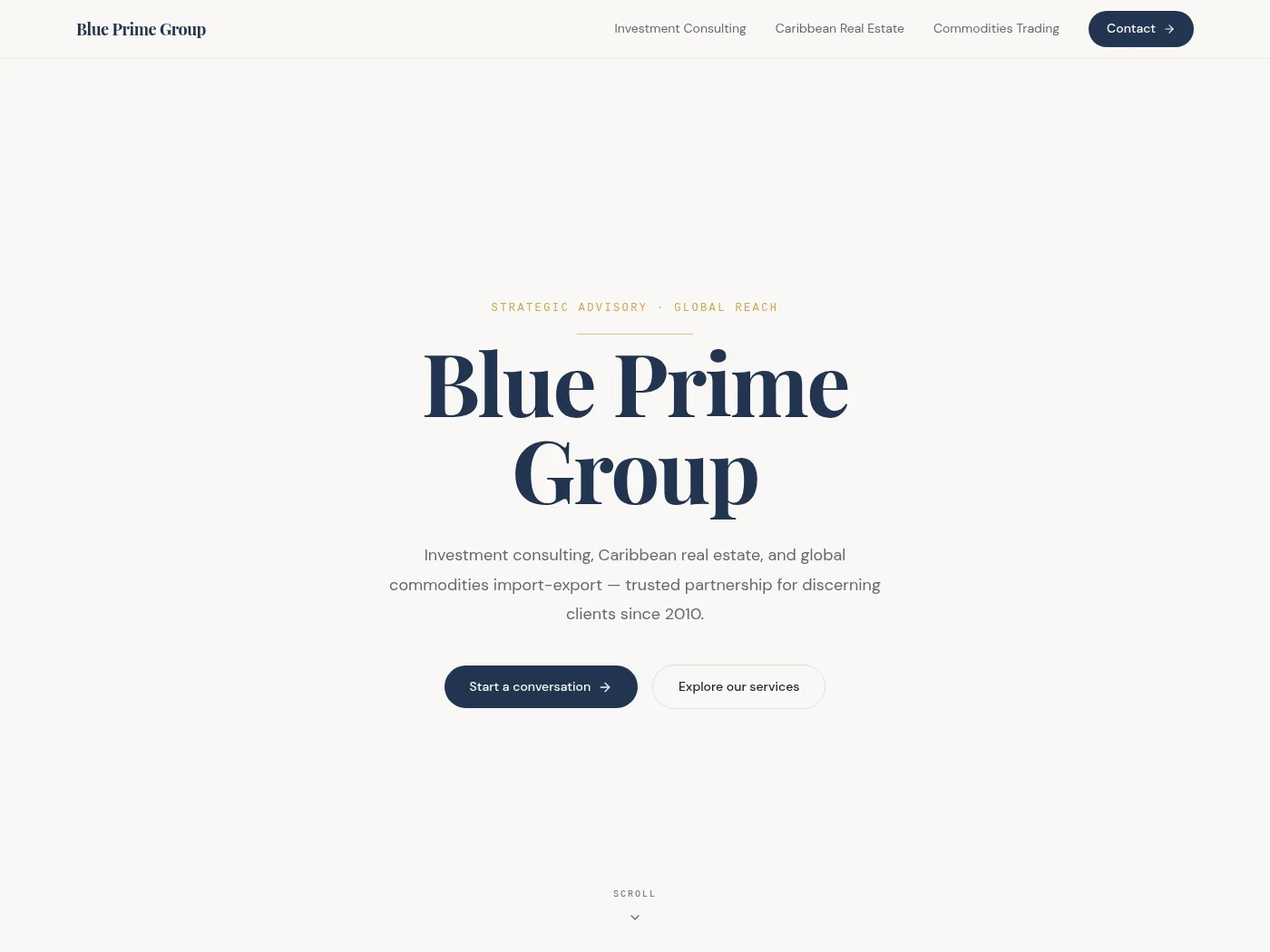 Blue Prime Group Site