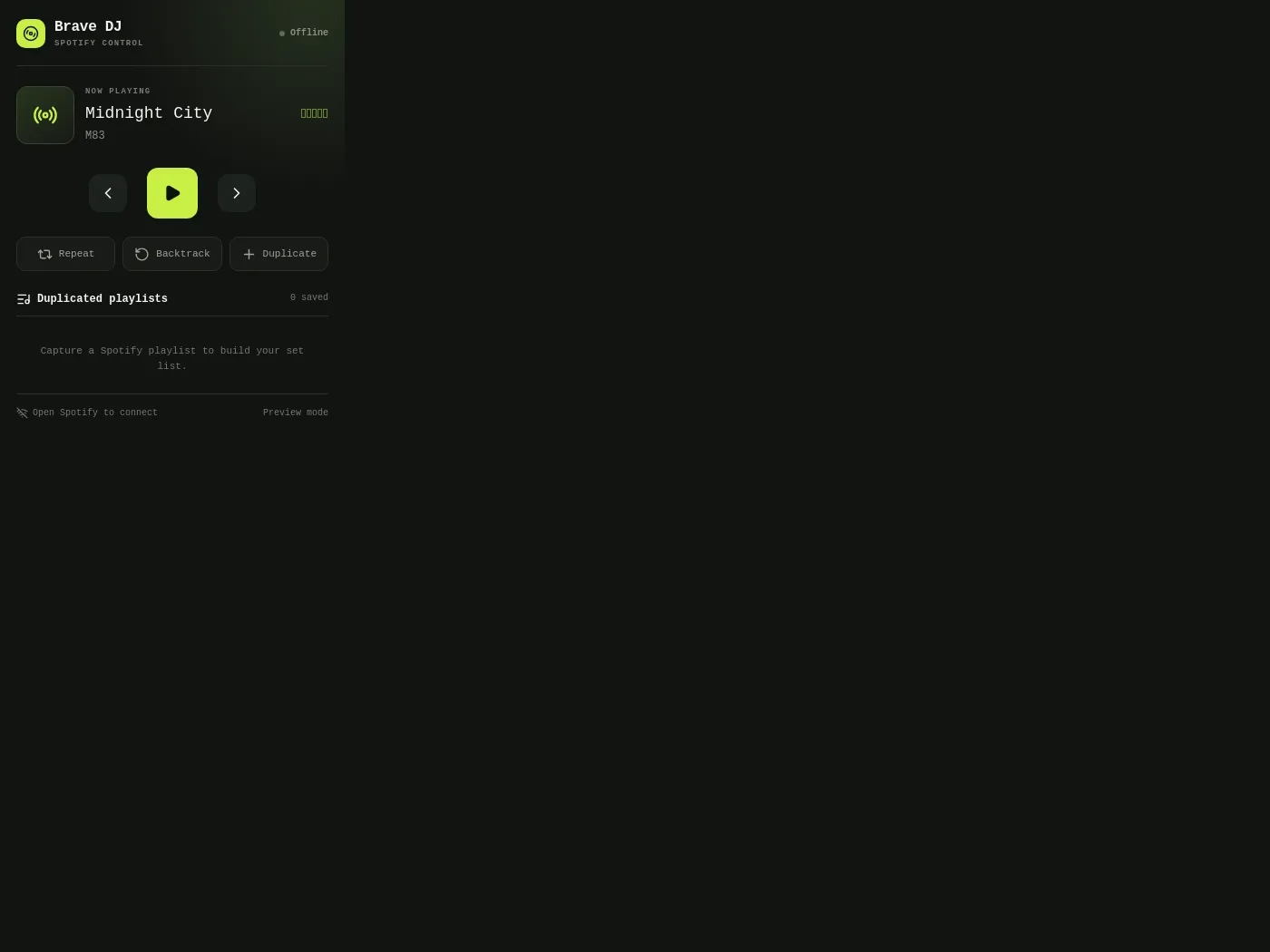 Brave DJ Extension