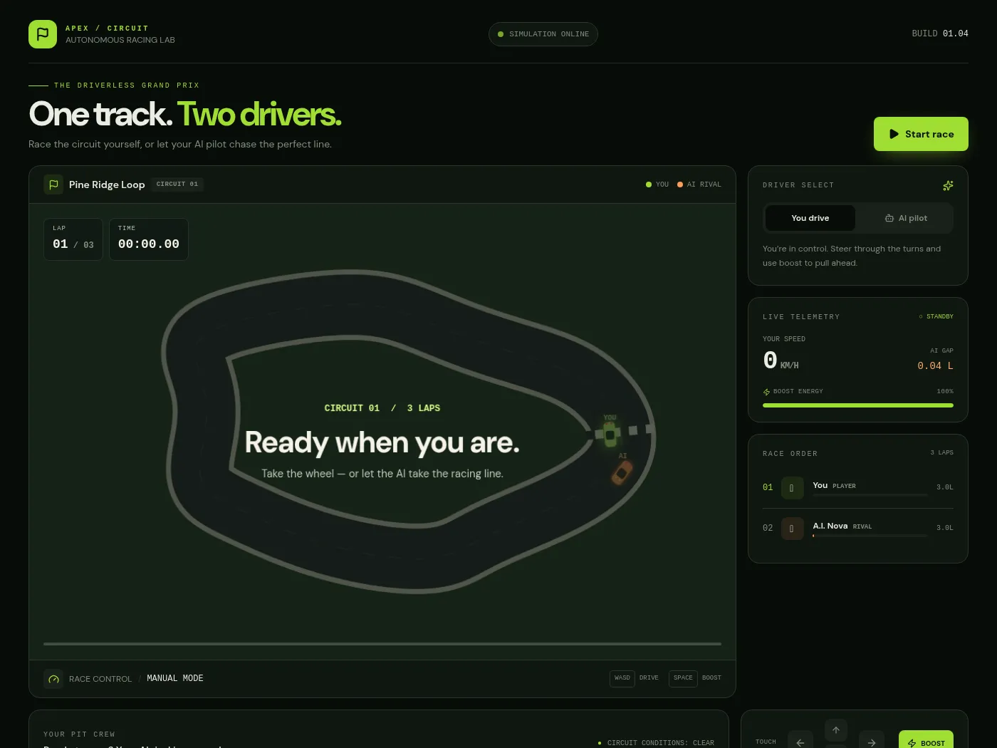 Polytrack AI Racer