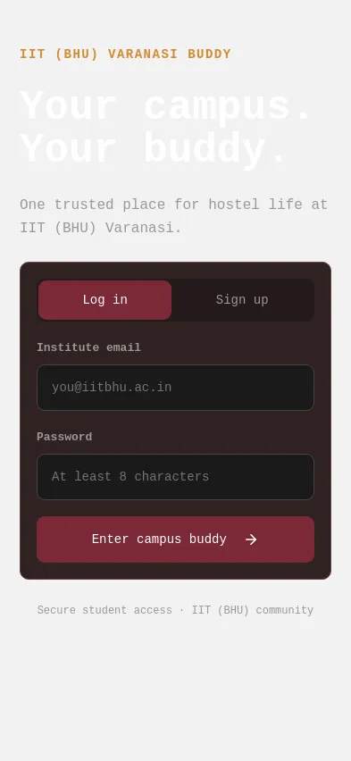 IIT (BHU) Varanasi Buddy