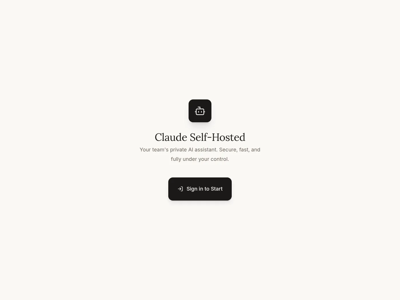 Claude Self-Hosted Assistant