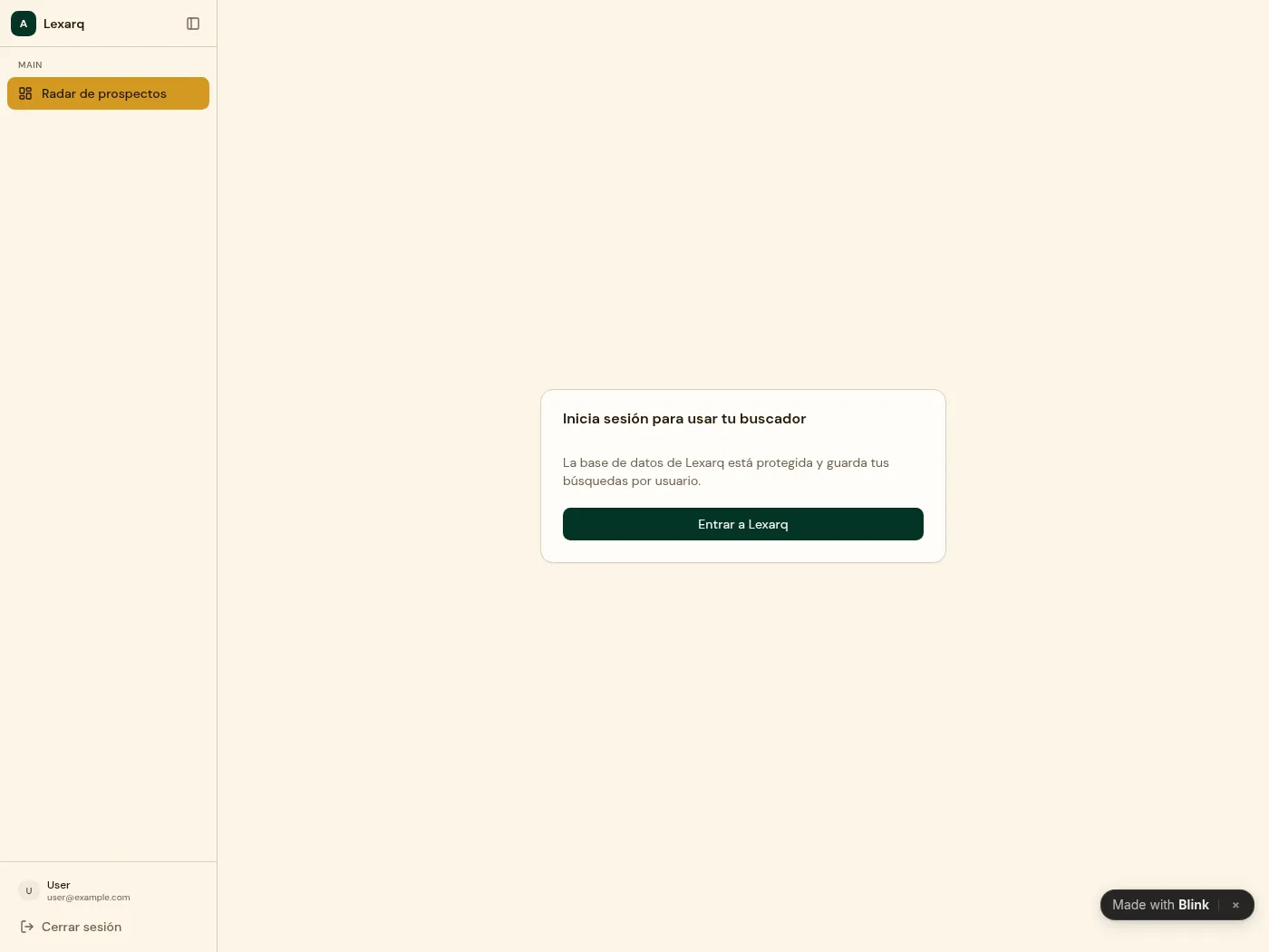 Lexarq Client Finder
