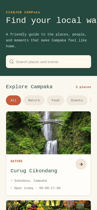 Cianjur Campaka Guide