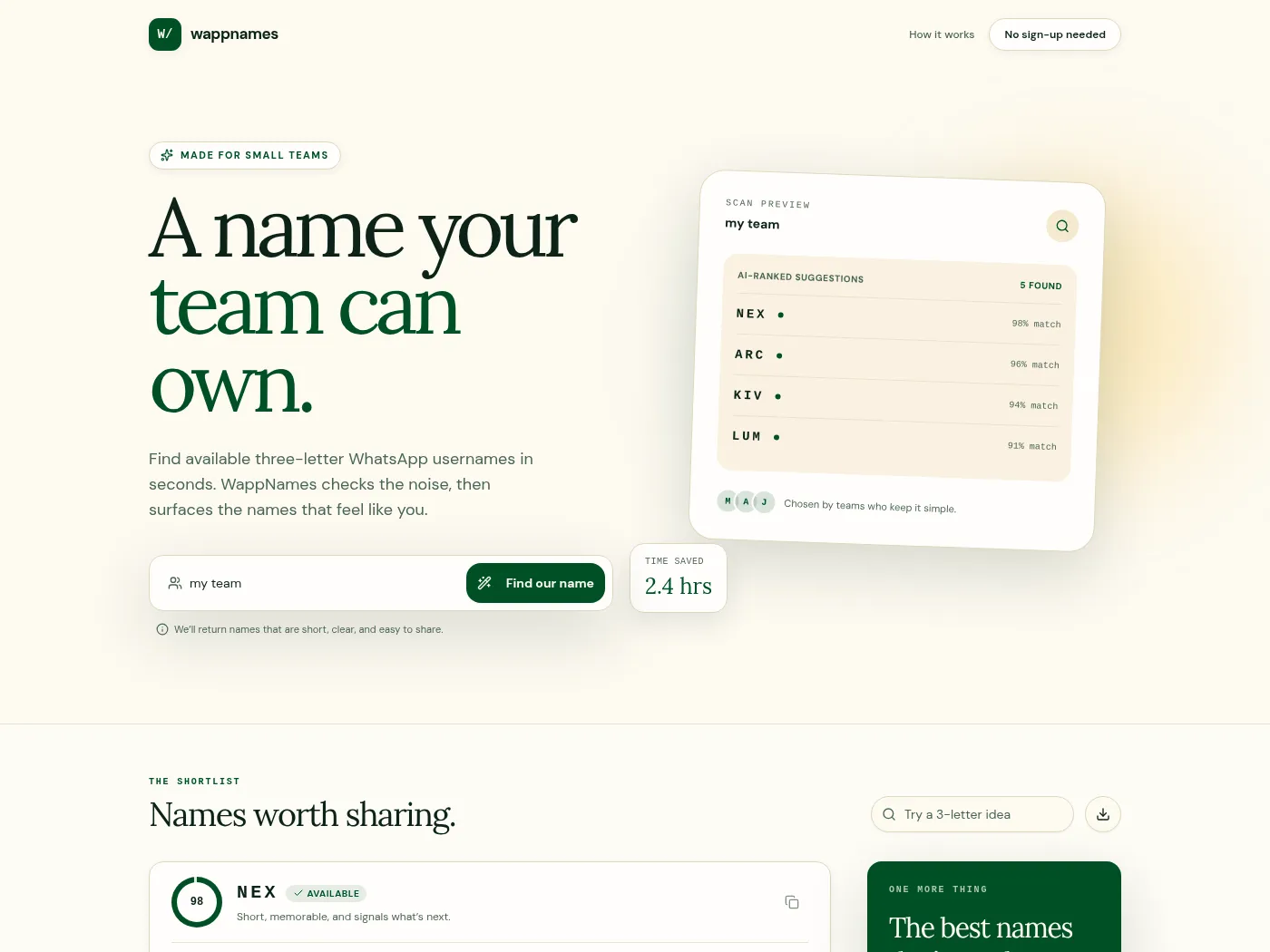 WhatsApp AI Username Finder