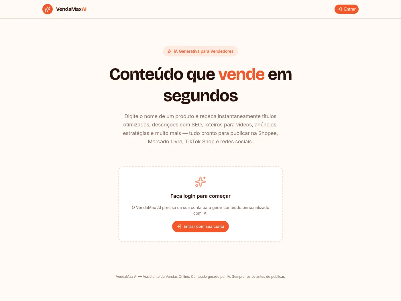 VendaMax AI Assistant