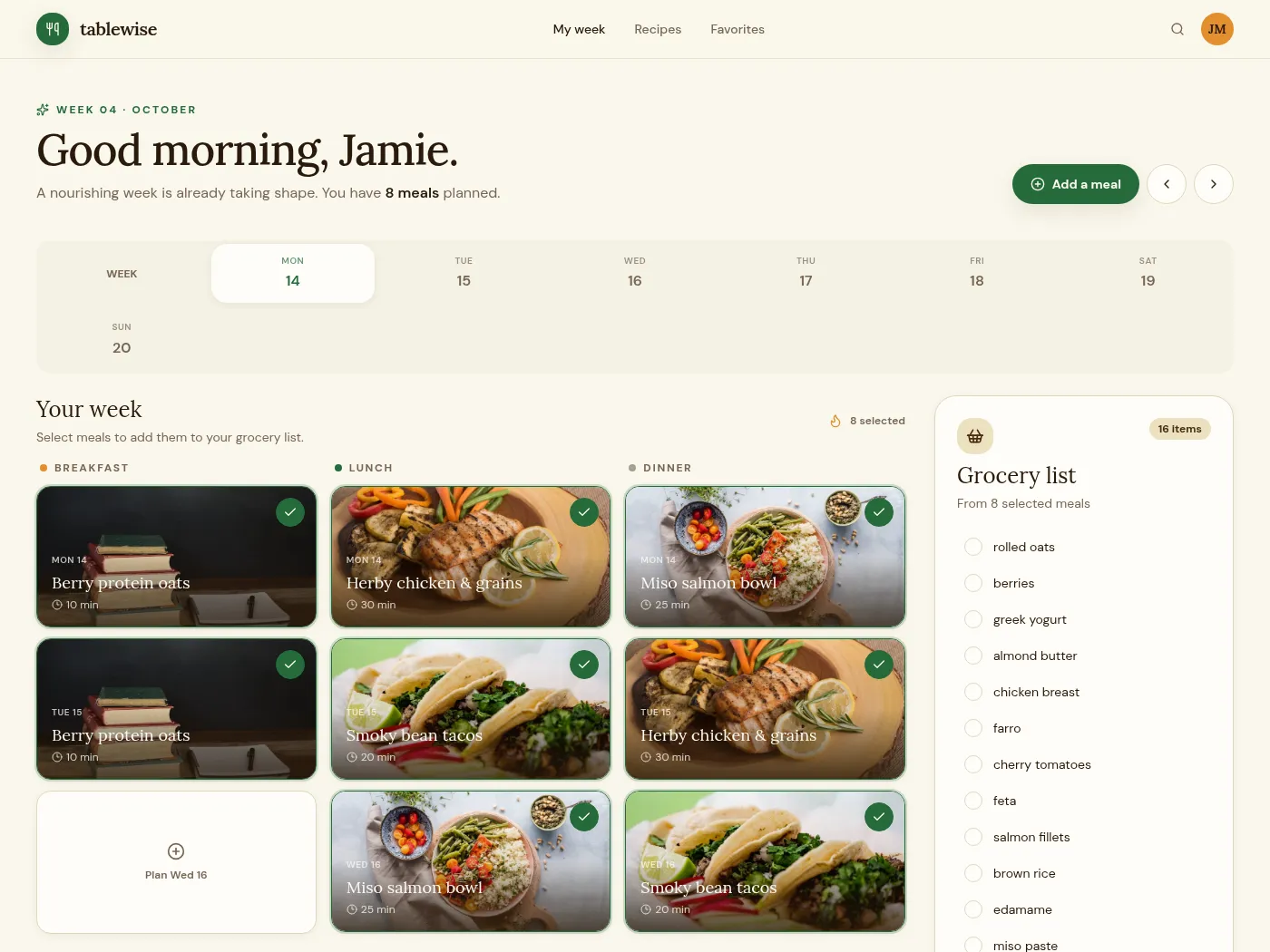 Smart Meal Planner
