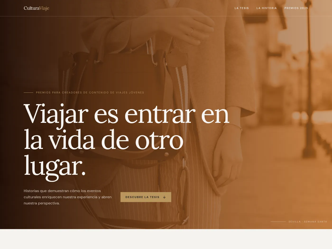 CulturaViaje Awards Site