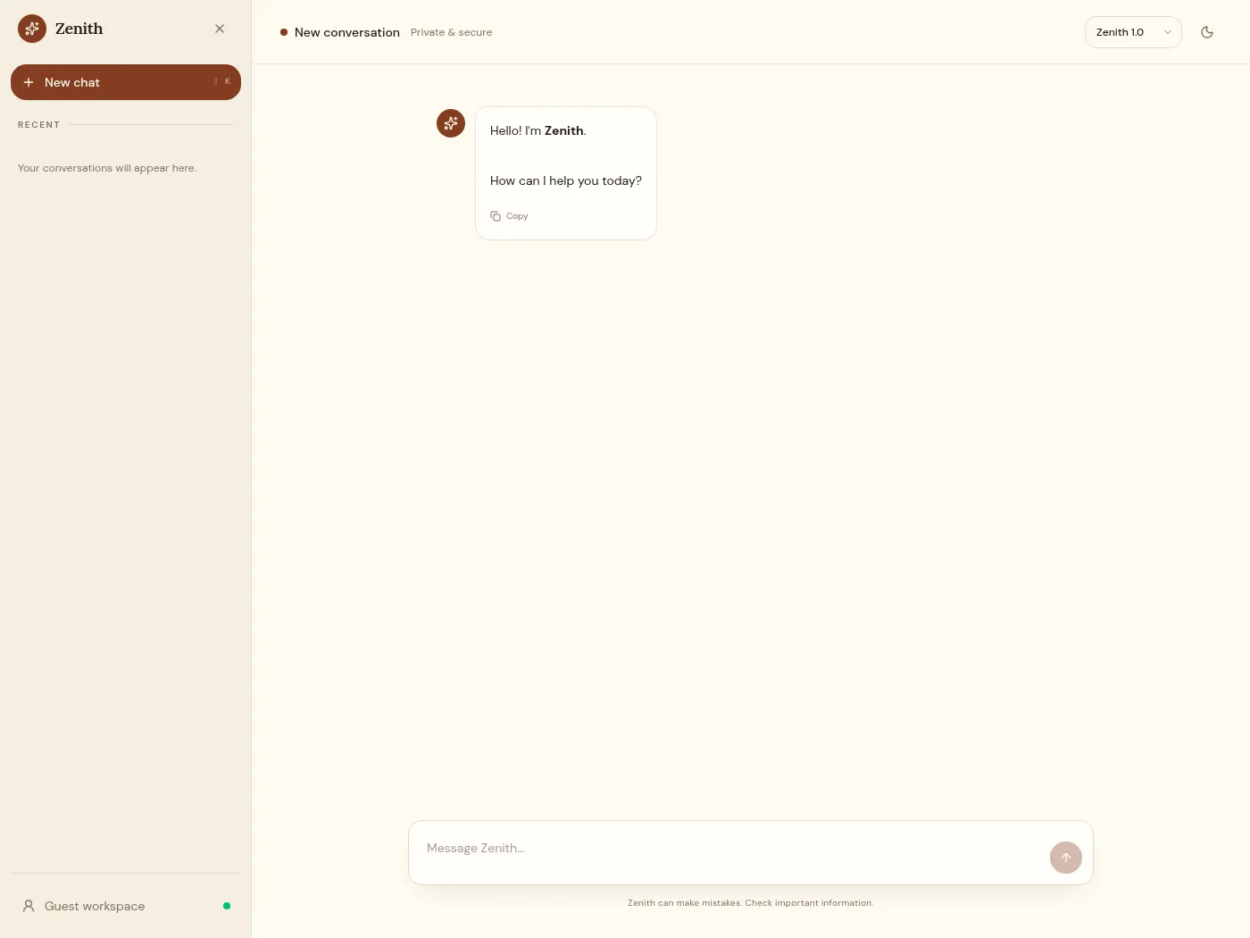 Zenith AI Chat