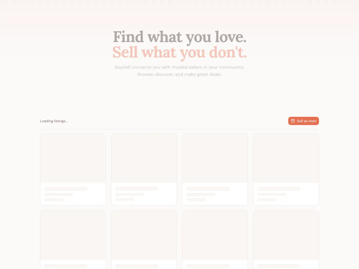 BuySell Web Platform