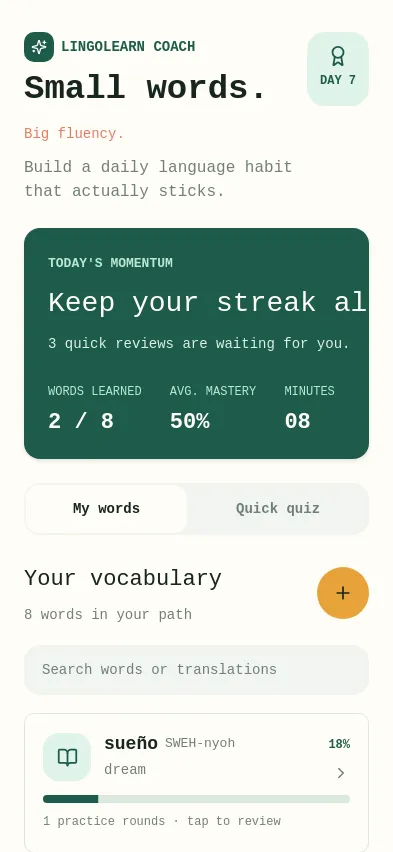 LingoLearn Coach