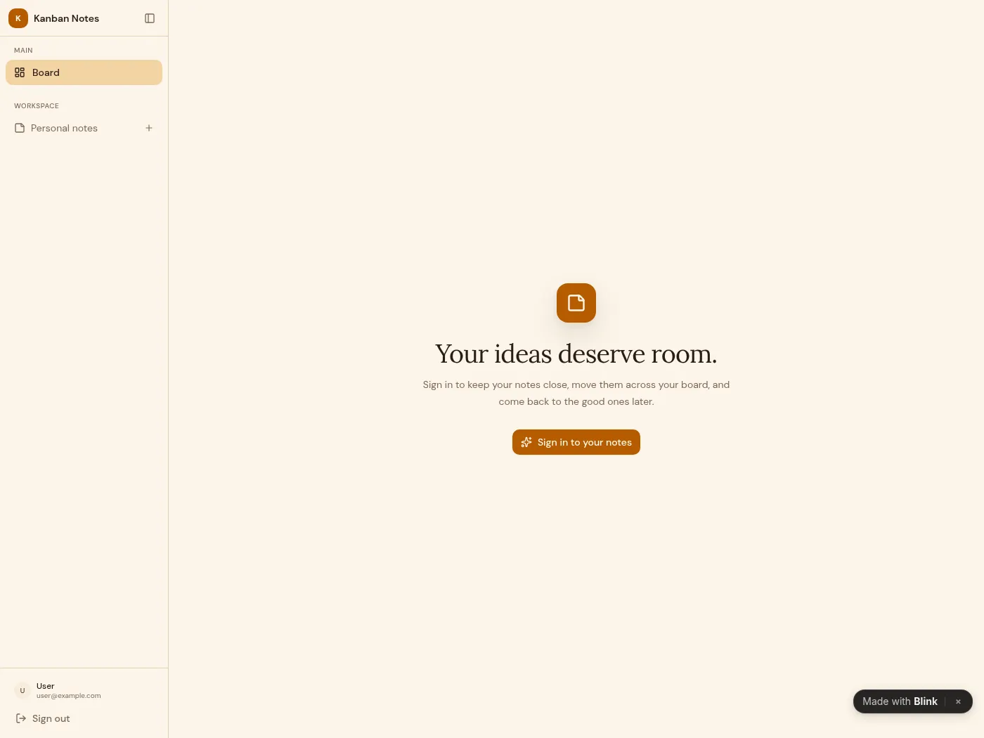 Kanban Notes Hub