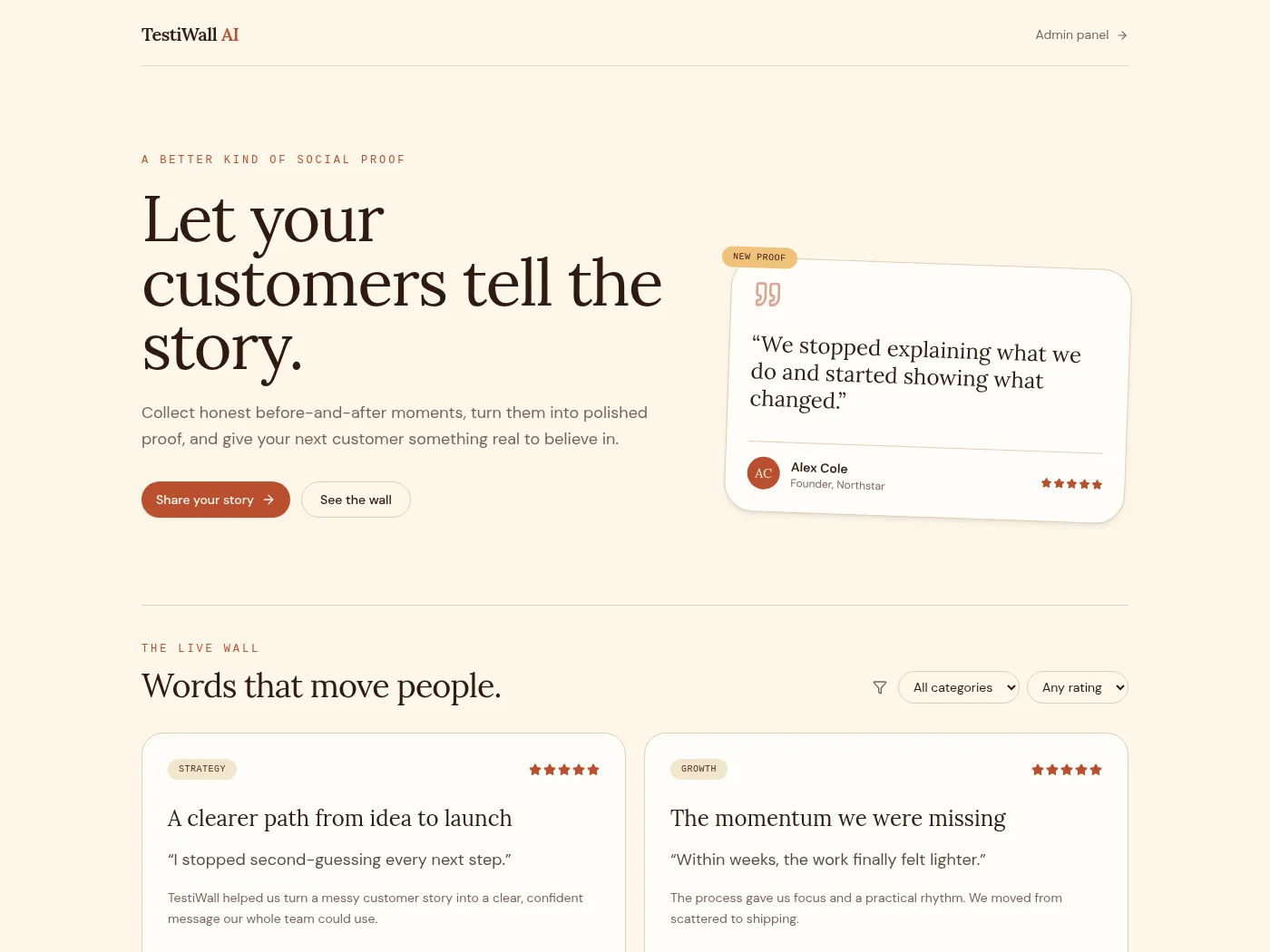 TestiWall AI