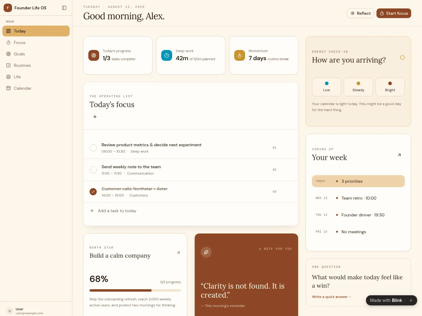 Founder Life OS