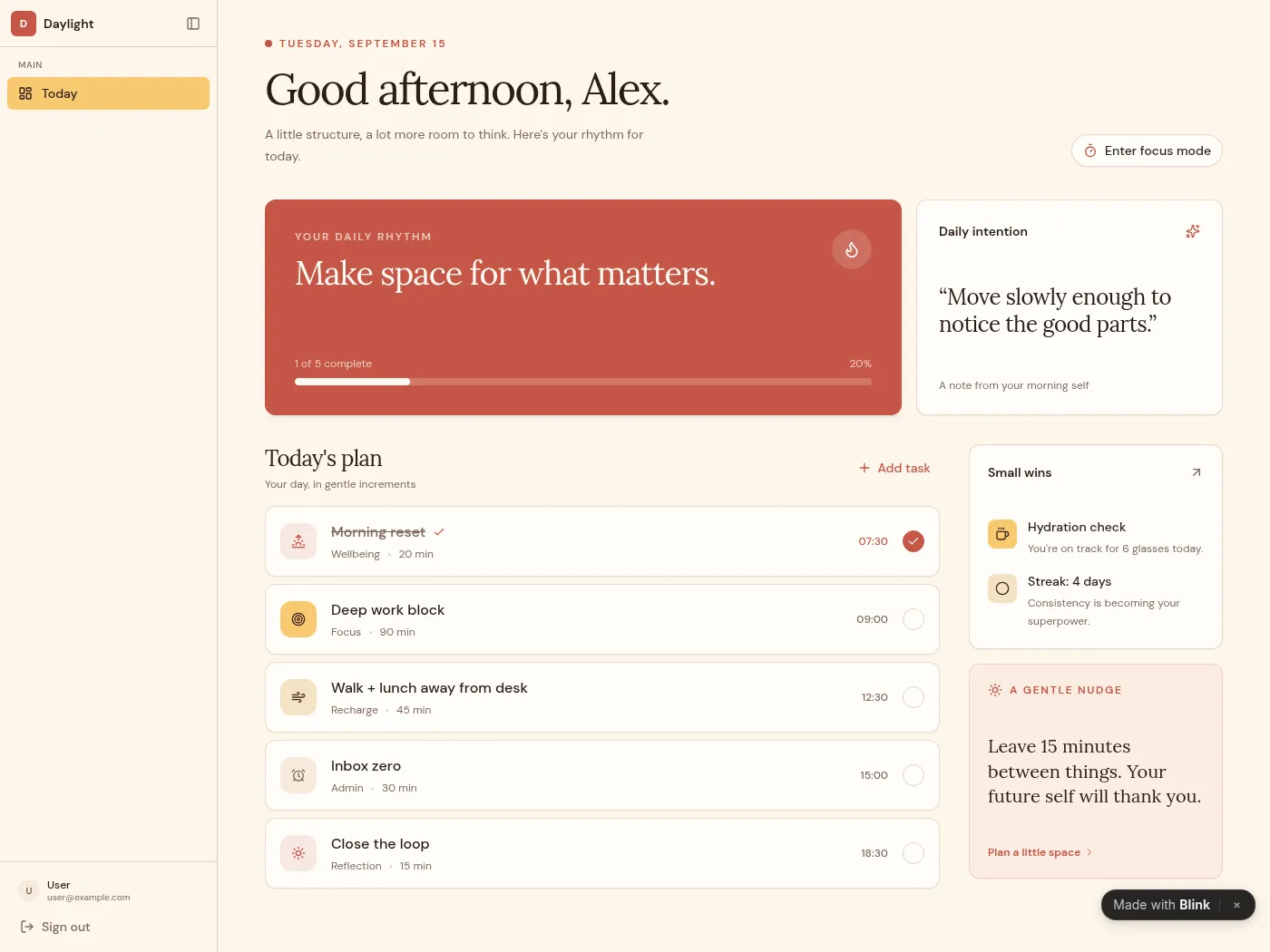 Day Routine App