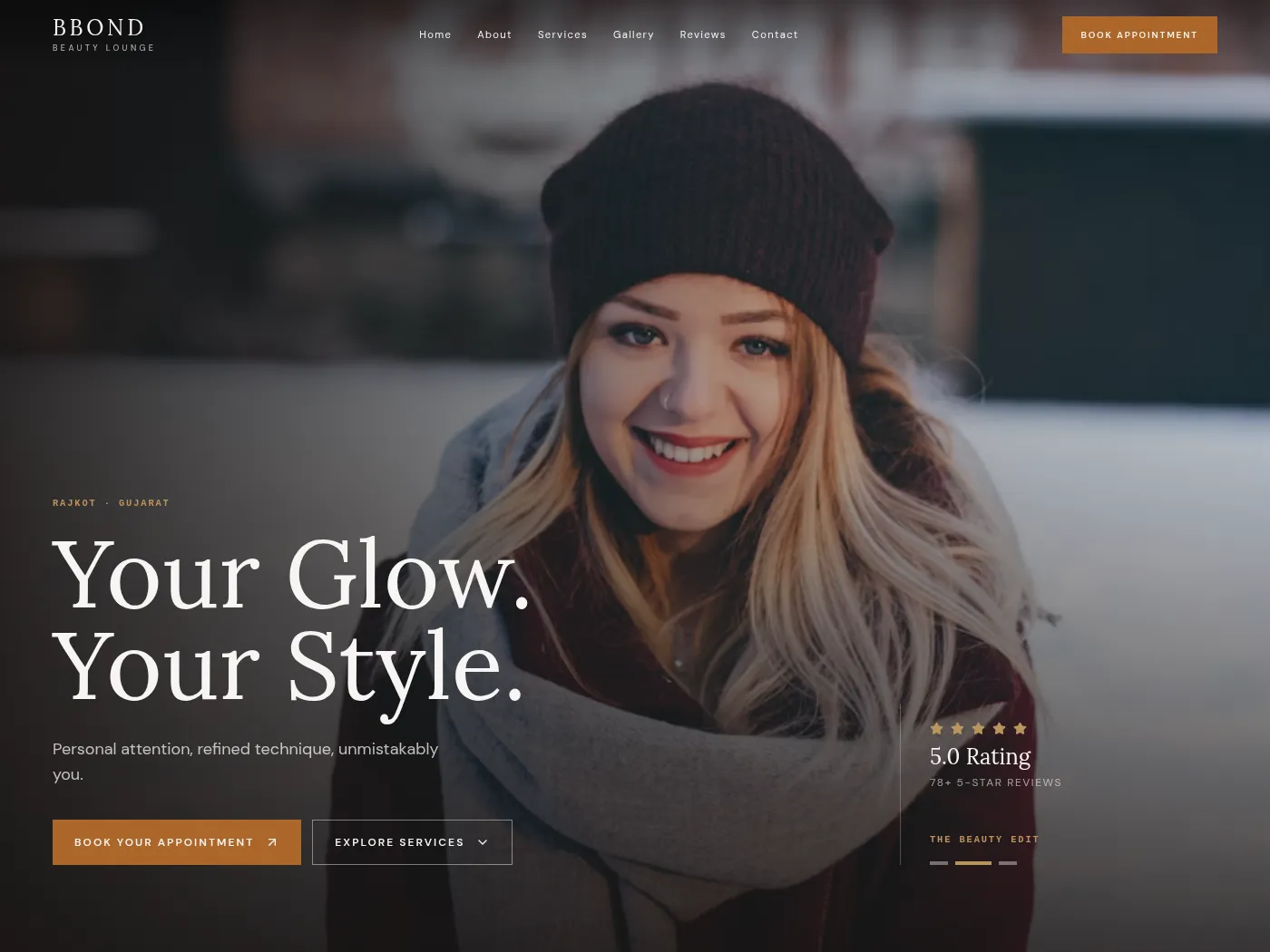 BBOND Beauty Lounge Site