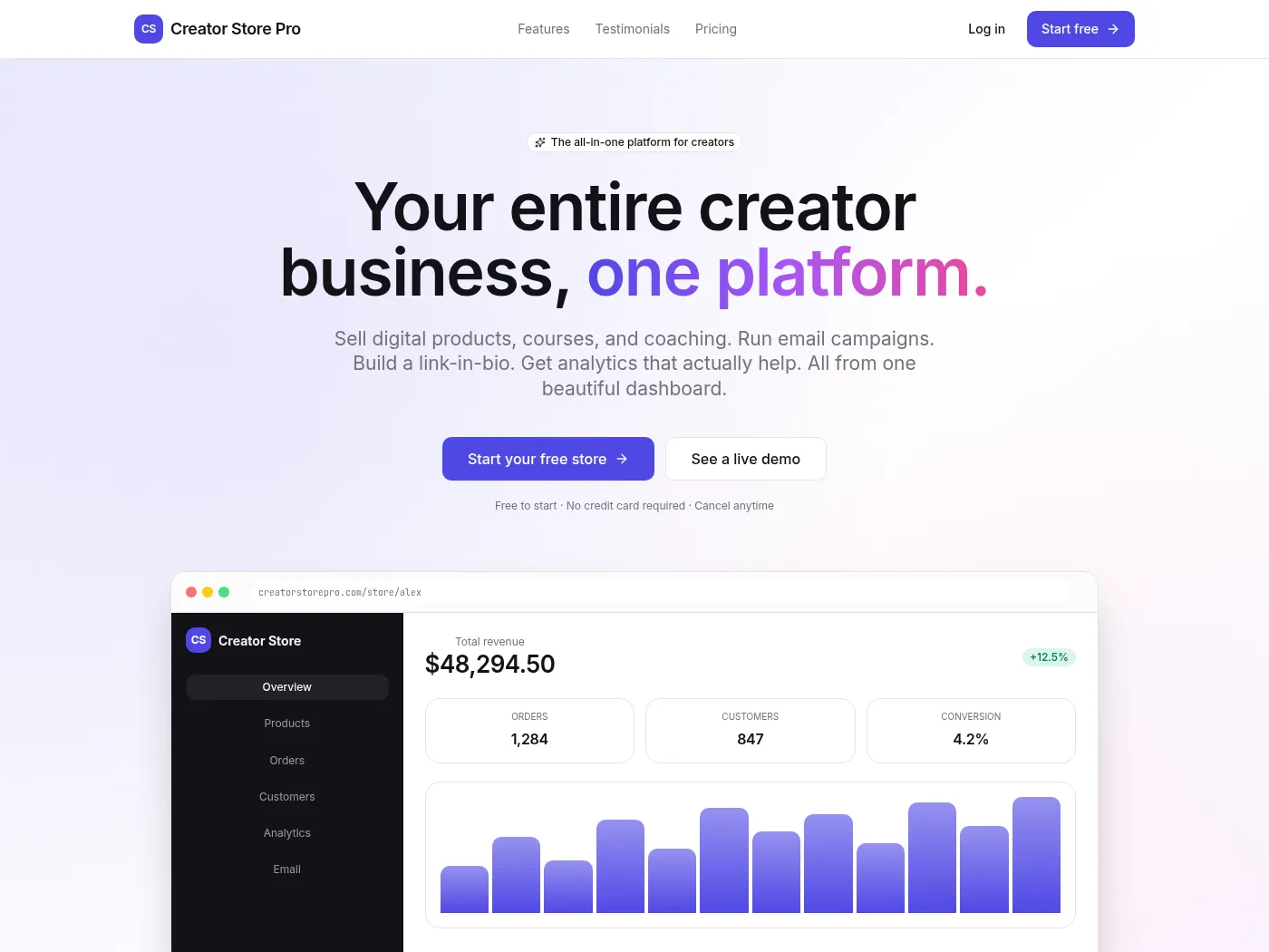Creator Store Pro