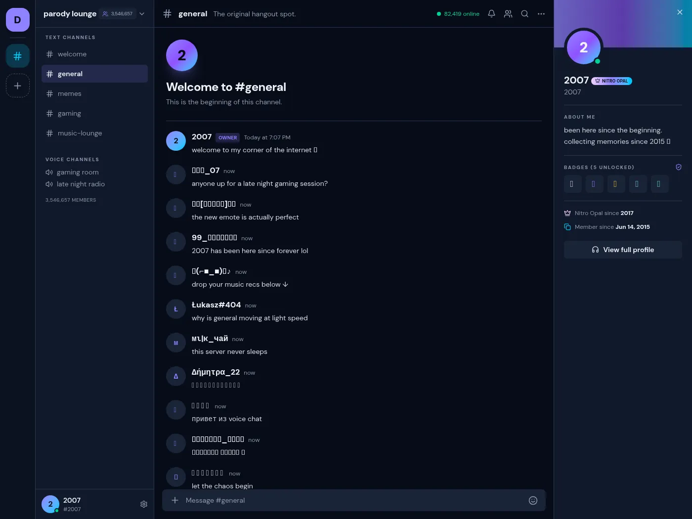 Discord Parody Showcase