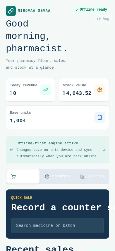 Nirovaa Pharmacy App