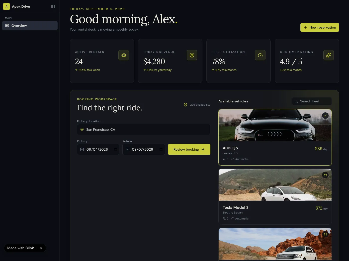 CarRent SaaS Platform