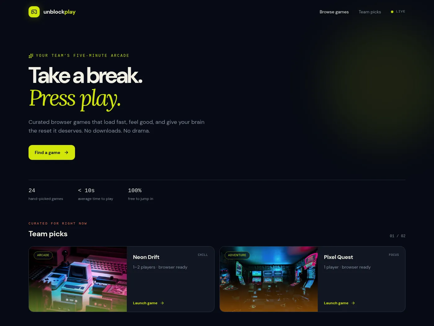 UnblockPlay Portal