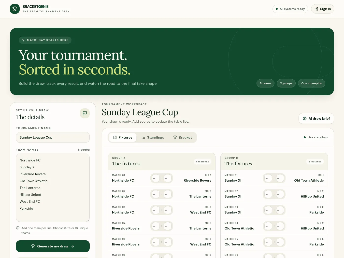 BracketGenie