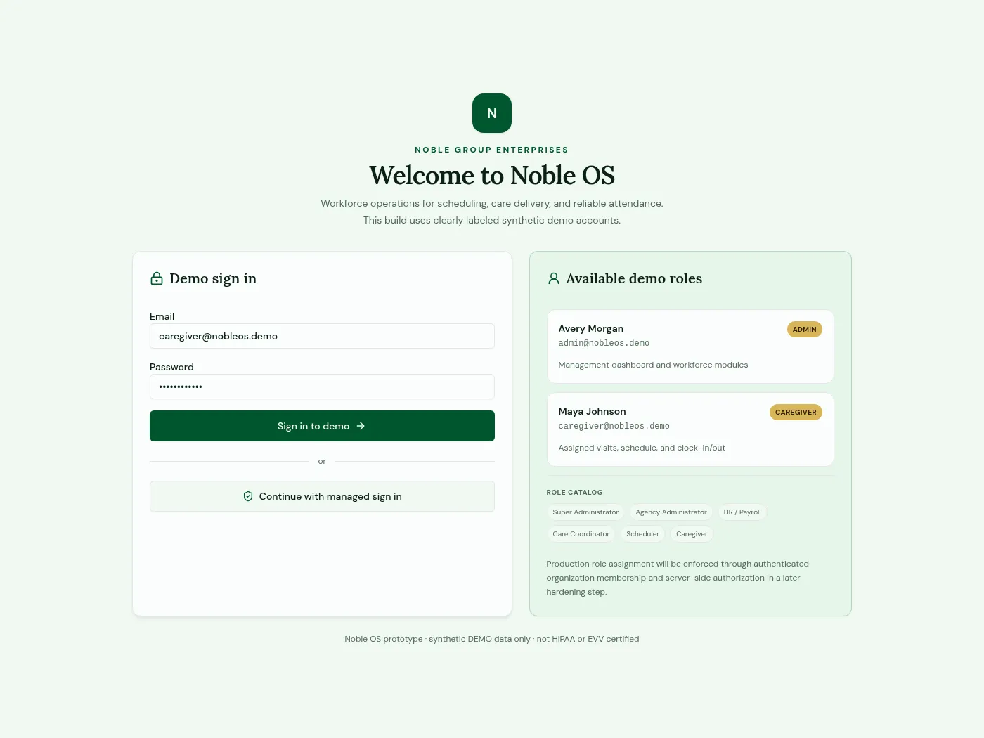Noble OS Workforce Core