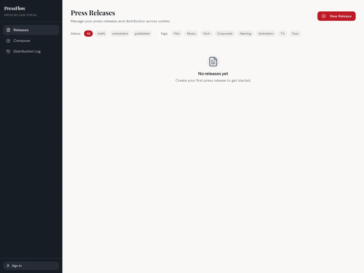 Press Release Portal