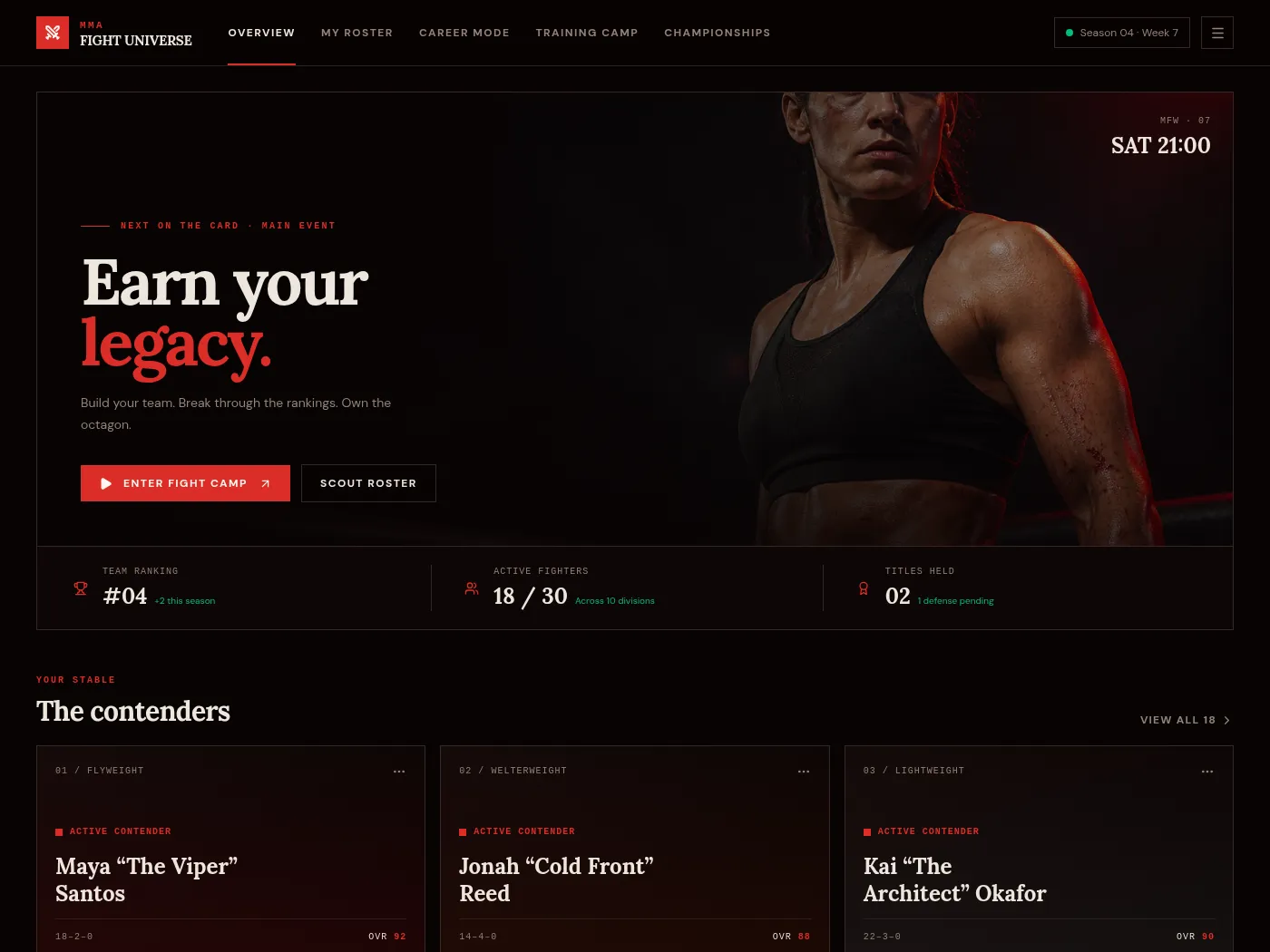 MMA Fight Universe
