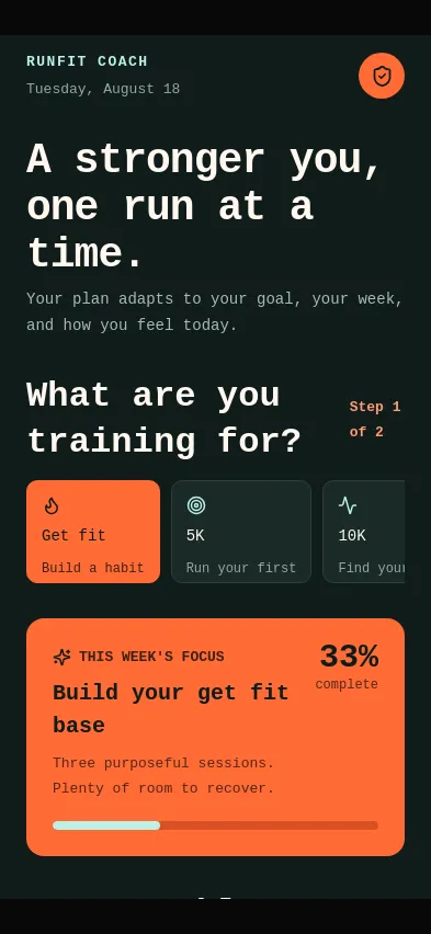 RunFit Coach