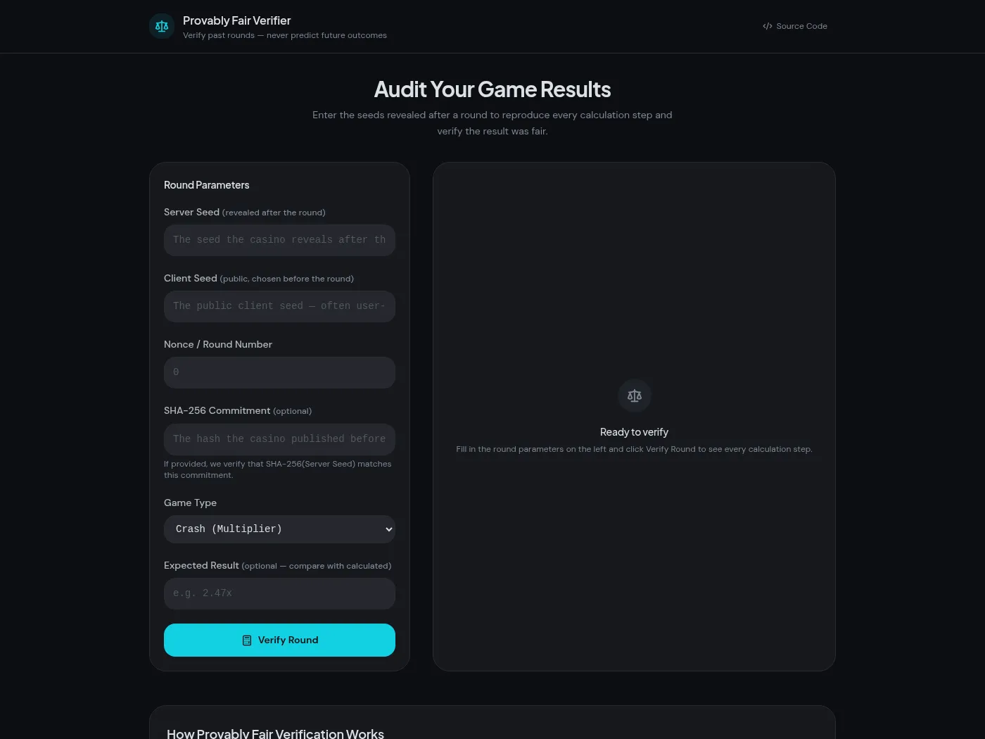 Provably Fair Verifier