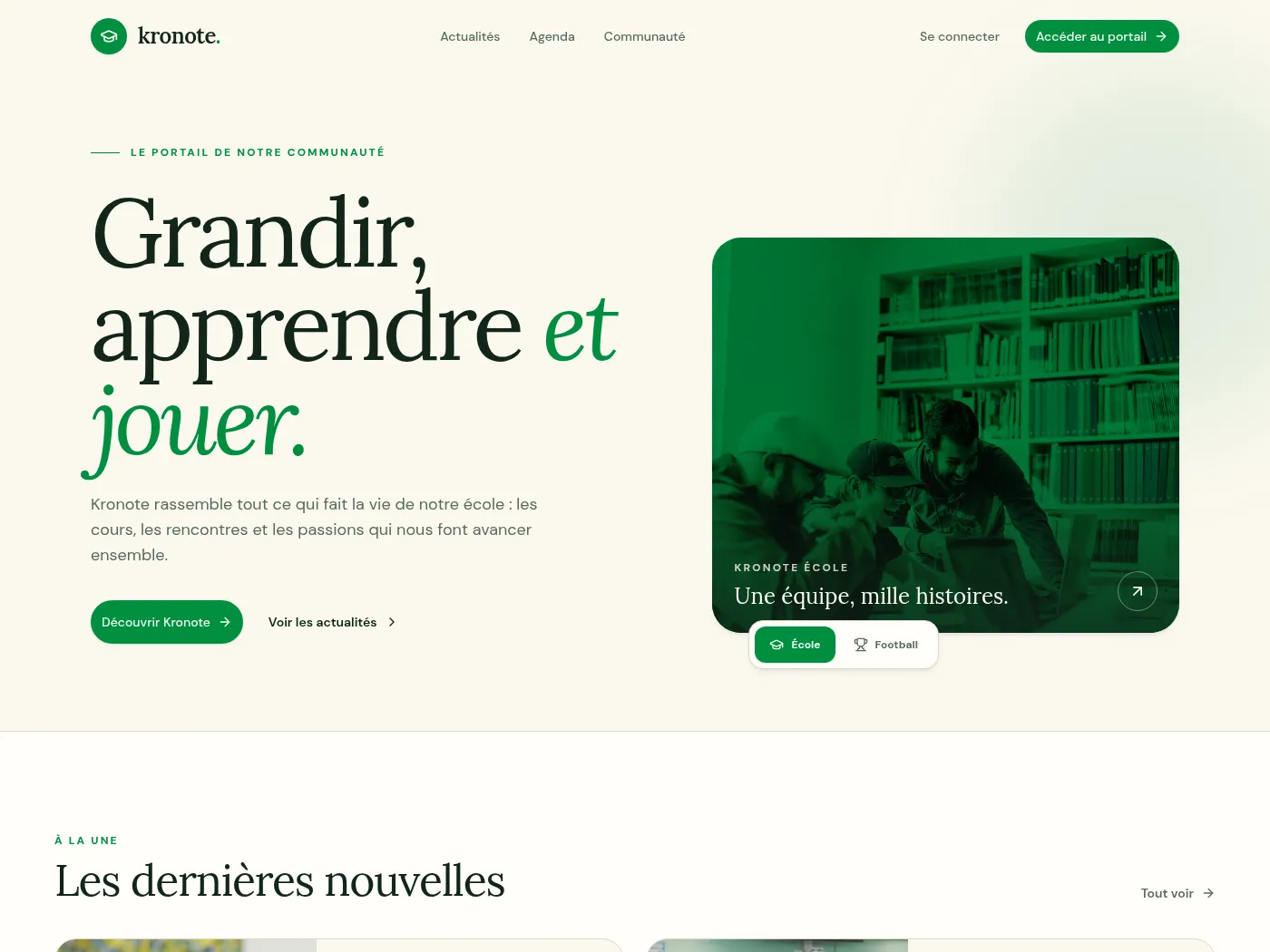 Kronote School & Football Portal