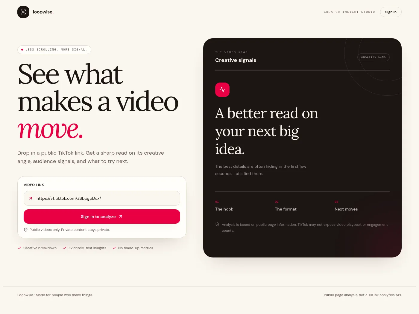 TikTok Video Analyzer