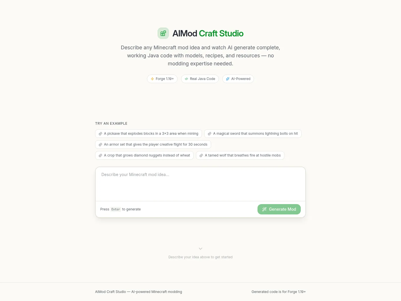 AIMod Craft Studio