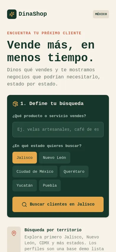 DinaShop Client Finder