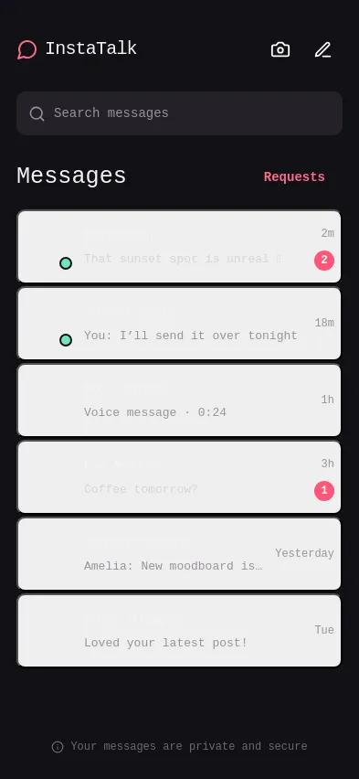 InstaTalk Messenger