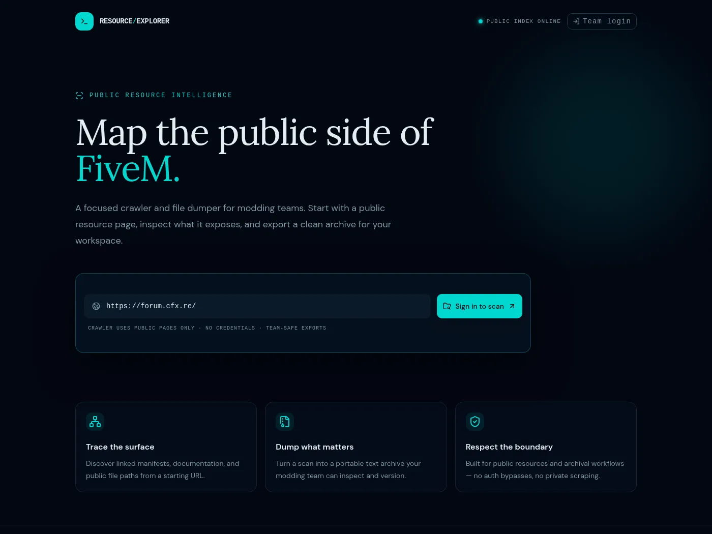 FiveM Resource Explorer