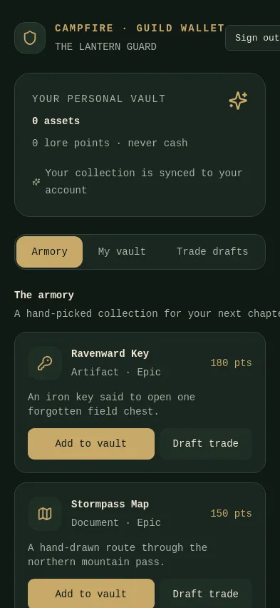 LARP Asset Wallet