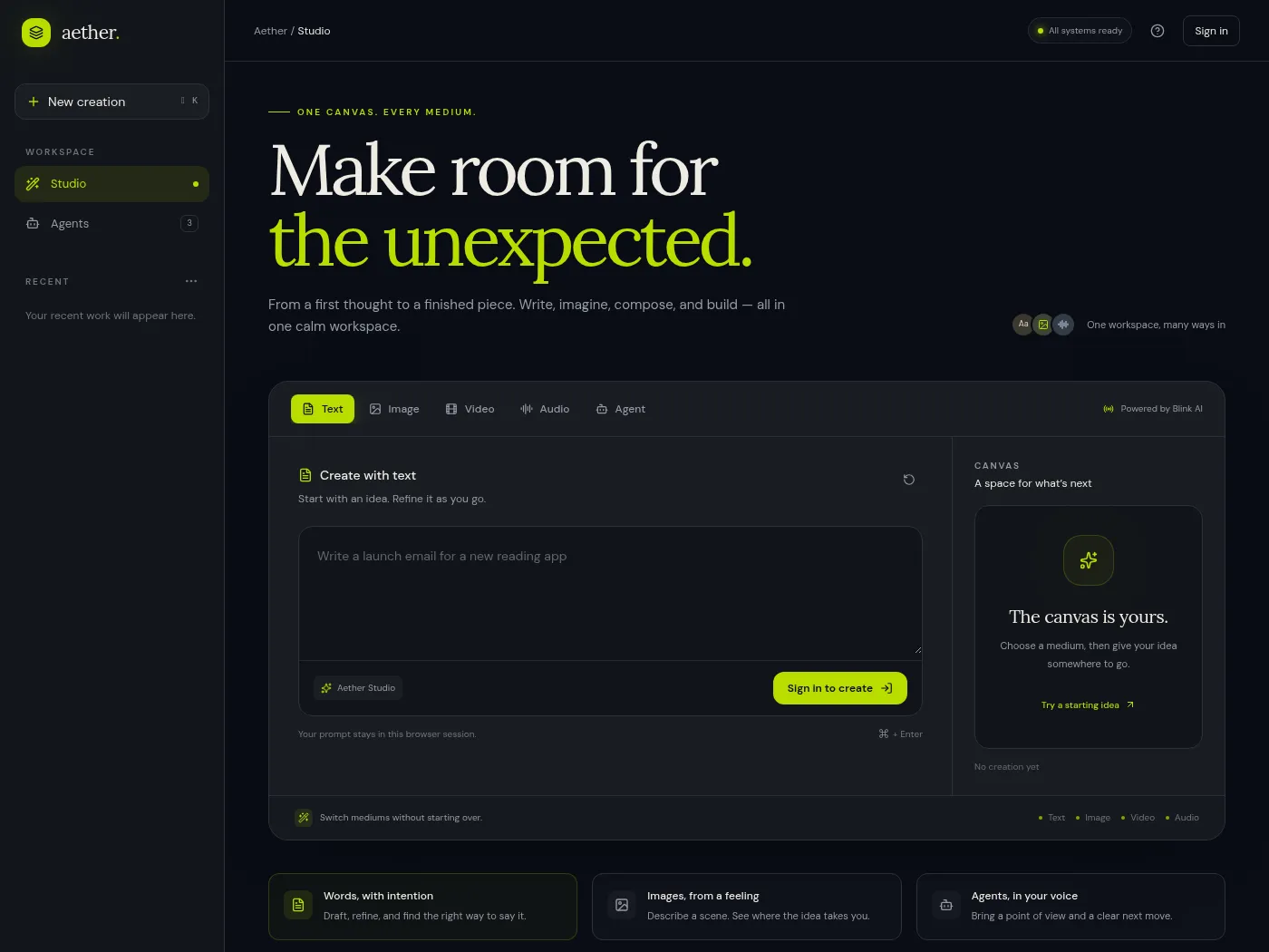 Aether Workspace