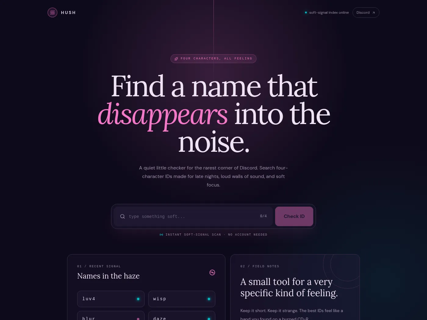 Shoegaze Discord ID Checker