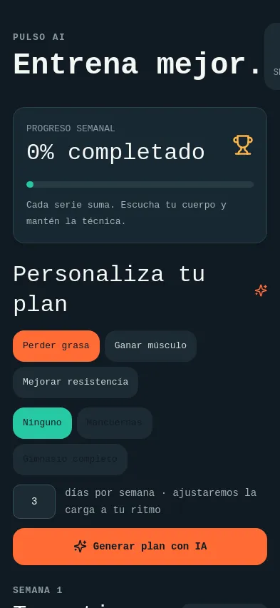 Smart Workout Generator