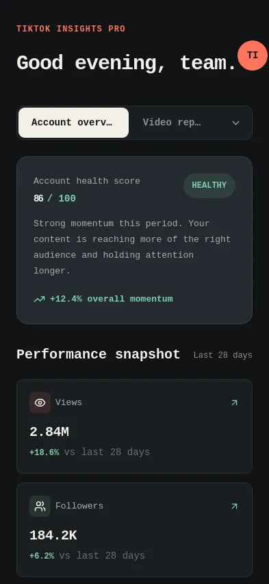 TikTok Insights Pro