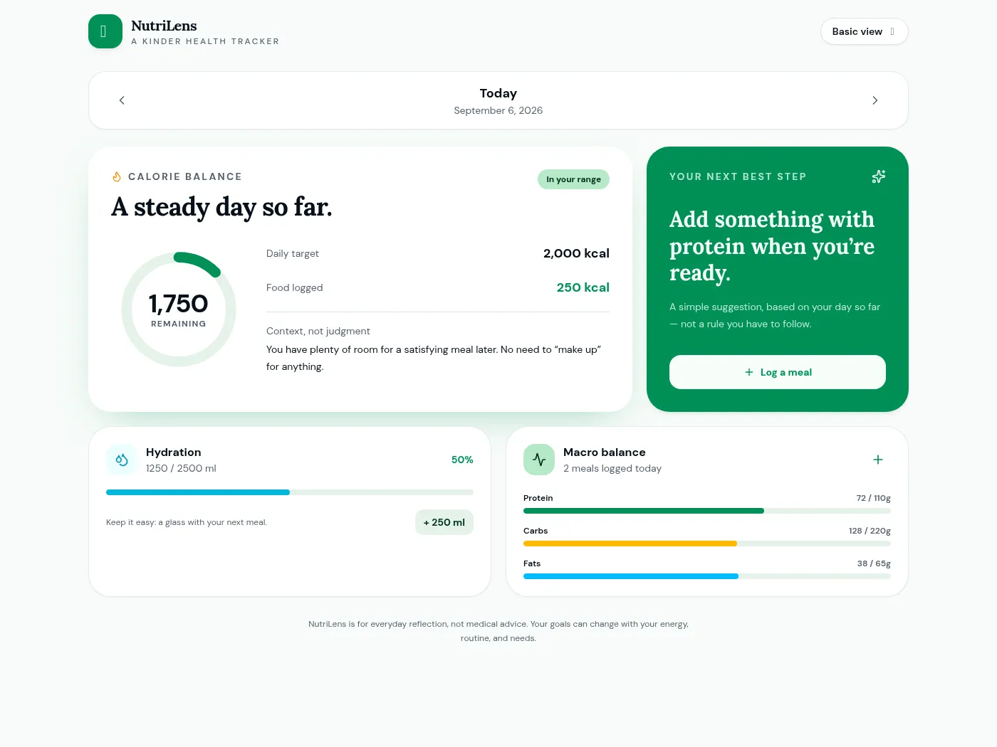 NutriLens Health Tracker