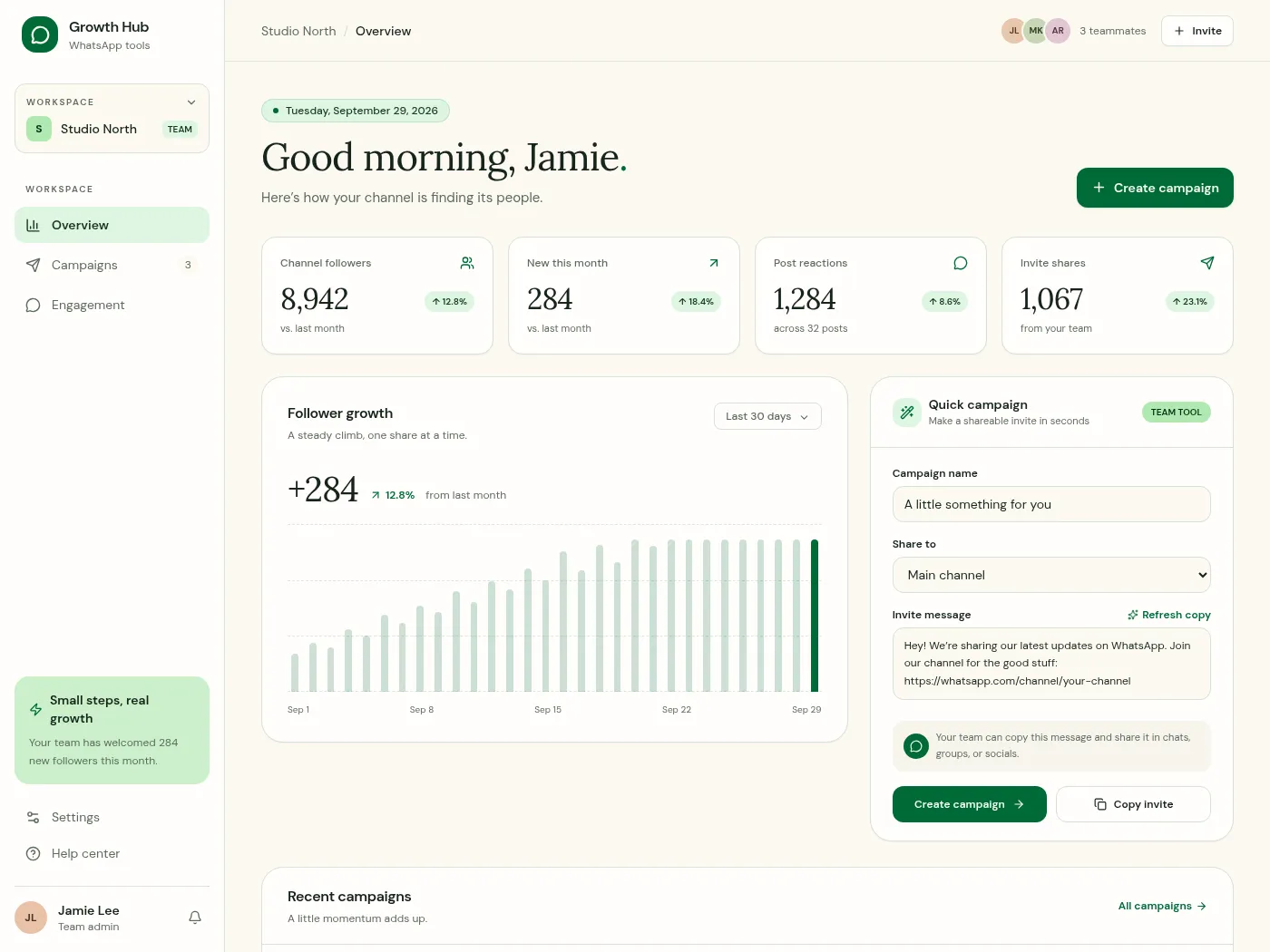 WhatsApp Growth Hub