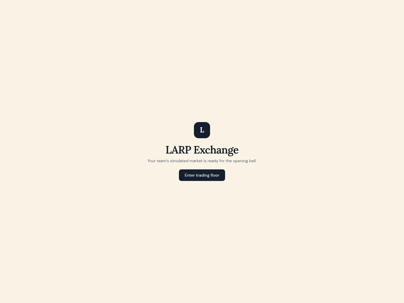 LARP Stock Exchange Hub